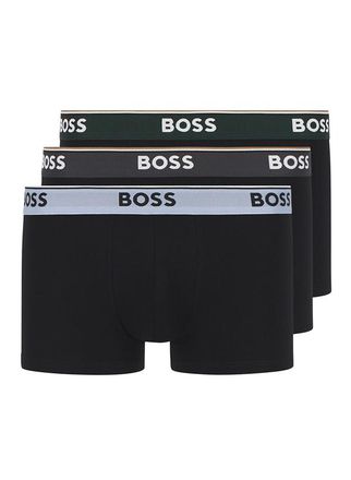 HUGO BOSS Herren Trunks schwarz Baumwolle & Mix unifarben