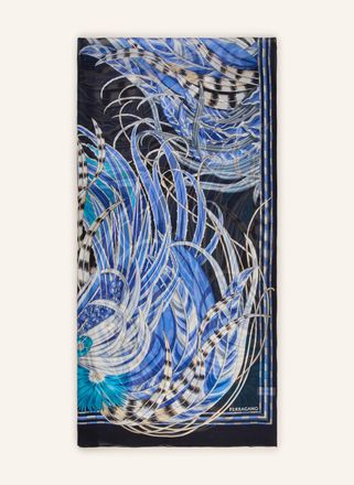Ferragamo Ferragamo Seidenschal blau