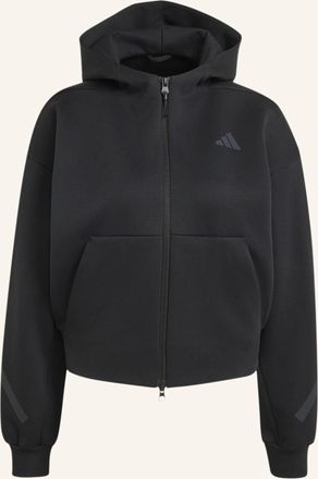 adidas Adidas Z.N.E. Sweatshirt, K&uuml;rzer Geschnitten, Durchgehender Reissverschluss schwarz