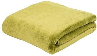 Gözze Premium Cashmere-Feeling Wohn- und Kuscheldecke, 500 g/m², 220 x 240 cm - Limonengrün, Limonegrün
