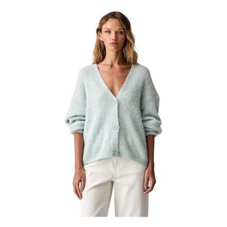 American Vintage East Cardigan - - Knitwear - Damen - Blau - M/L