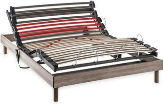 Les Tendances Les Tendances - deko dream Ensemble matelas+sommier relaxation &eacute;lectrique comfort Samba - 140x200 cm - Matelas mousse