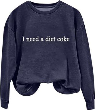 Generic Sweat-shirt pour femme - Imprim&eacute; graphique britannique - Haut surdimensionn&eacute; - Col rond - Manches longues - Automne - Hiver - D&eacute;contract&eacute; - Confortabl