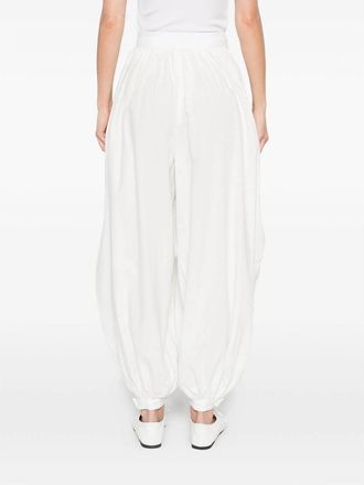 Marrakshi Life Gathered Cotton Trousers - White