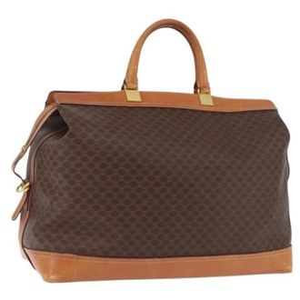 Celine Pre-owned Macadam Canvas Boston Bag - - Pre-owned - Damen - Braun - ONE SIZE