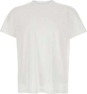 Rick Owens Homme, Tops, Blanc, Taille: XL T-shirt &agrave; Manches Courtes