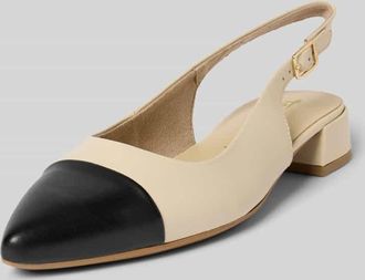 Tamaris Ballerinas aus Leder mit Blockabsatz