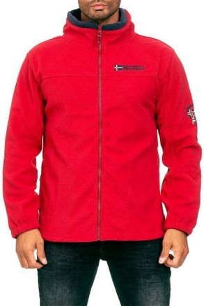 Geographical Norway Fleecejacke Herren Regular Fit Jacke batamazonie Khaki M mit eingelassener Kapuze