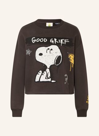 Frog Box Frogbox Sweatshirt Mit Pailletten braun