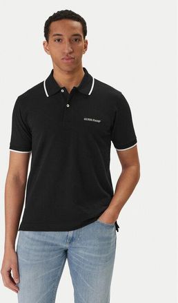 Guess Poloshirt M6RP24 KCJV1 Schwarz Regular Fit