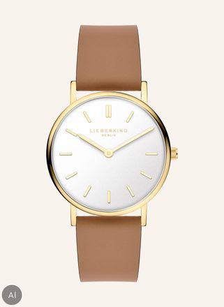 Liebeskind Liebeskind Armbanduhr Aus Echtleder beige