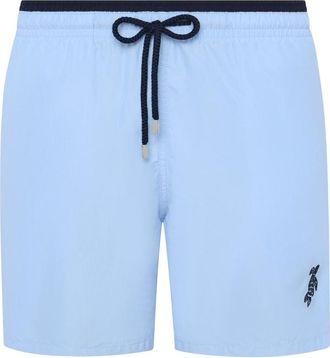 Vilebrequin Bicolor Badeshorts mit Turtle-Stickerei in