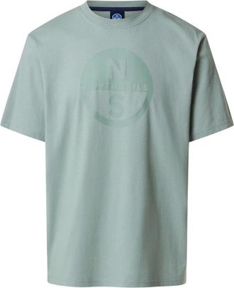 North Sails Homme, Tops, Vert, Taille: S T-shirt Grand Logo