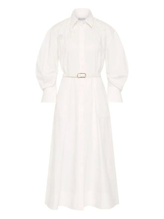 Rebecca Vallance robe mi-longue &agrave; ornements en dentelle - Blanc