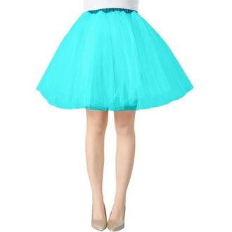 Generic Jupe Tulle Femme Tutu Jupe Jupes Femme Classique Unie - De Danse pour Plage, &Eacute;cole Ou Balade, Parfaite pour Printemps Et &Eacute;t&eacute;