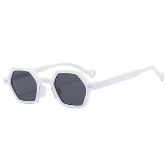 Generic Lunettes De Soleil D&eacute;coratives For Hommes Et Femmes, Monture Fine, Id&eacute;ales For Les Vacances Le Shopping(White)