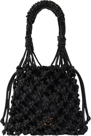 Pinko Geflochtene Schultertasche - - Bags - Damen - Schwarzk - ONE SIZE