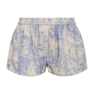 Off-white Femme, Shorts, Violet, Taille: 42 FR Short imprim&eacute;
