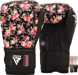 RDX Sports Damen Boxhandschuhe für Muay Thai und Training Flora Skin Frauen Punchinghandschuhe für Sparring, Kickboxen, Kampfsport, Boxsack Punching, Fitness, Sa