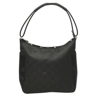 Gucci Pre-owned Nylon sacs-gucci - Femme - Pre-owned - Noir - Taille: ONE Size