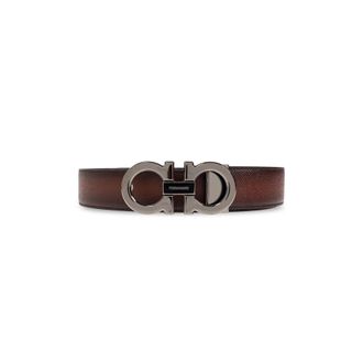 Ferragamo Double Adjus G&uuml;rtel - - Accessories - Herren - Braun - 115 CM