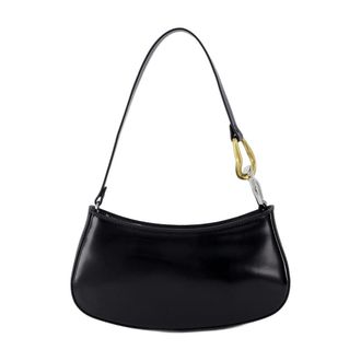 Staud Womens Ollie Hobo Black Leather Calfskin Shoulder-hobo-bags