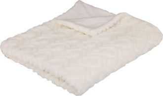 Atmosphera Atmosphera - Plaid Mara - Fausse Fourrure - Blanc - 180x230 cm