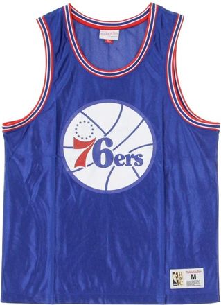 Mitchell & Ness NBA Dazzle Tank Top in Teamfarben - - Sport - Herren - Blau - XL