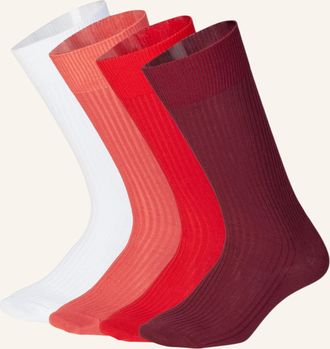 DillySocks Dillysocks Socken Ribbed Just Red rot