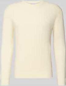 Manuel Ritz Strickpullover mit gerippten Abschlüssen