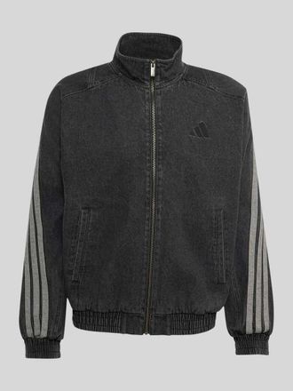 adidas Loose Fit Trainingsjacke aus Baumwoll-Denim mit 3-Streifen-Design