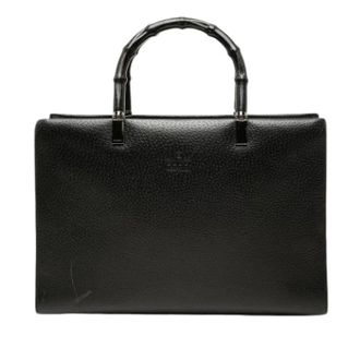 Gucci Pre-owned Vintage Bamboo Handle Handbag - - Pre-owned - Damen - Schwarzk - ONE SIZE