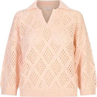 PESERICO Femme, Pulls, Rose, Taille: 44 FR Maglia V-neck Tricots