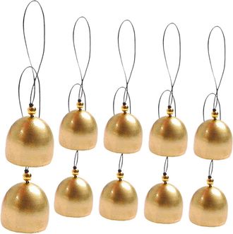 SOLUSTRE WRITWAA 10 St&uuml;ck Kleiner Metallglocken Kleine Vintage Glockenanh&auml;nger Selbstgemacht Weihnachtsbaum Und Kranzdekoration H&auml;ngende Festglocken F&uuml;r Weihna