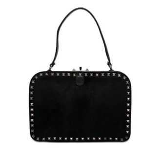 Valentino Pre-owned Vintage Pony Hair Handbag - - Pre-owned - Damen - Schwarzk - ONE SIZE