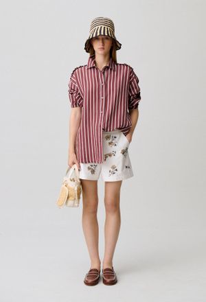 Claudie Pierlot Gestreiftes Oversize-Hemd