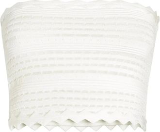 Genny Femme, Tops, Blanc, Taille: 40 FR Haut Tricot&eacute; &agrave; Motif Chevron