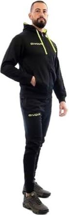 Givova King 4 Season Combinaison, Noir/Jaune Fluo, XL Mixte
