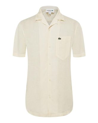 Lacoste Sommerliches Kurzarmhemd aus Leinen mit Brusttasche in