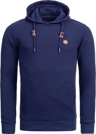 Indicode Herren York Sweatshirt mit Kapuze | Hoodie Kapuzenpullover f&uuml;r M&auml;nner Navy, L