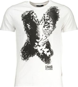 Cavalli Kurz&auml;rmeliges T-Shirt - - Tops - Herren - Wei&szlig; - 2XL