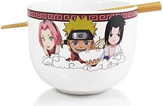 Just Funky NARUTO Ramen Schüssel mit Essstäbchen, 470ml Kapazität
