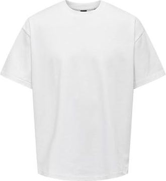 Only & Sons Onsmillenium Ovz SS Tee Noos T-Shirt, Blanc éclatant, XXL Homme