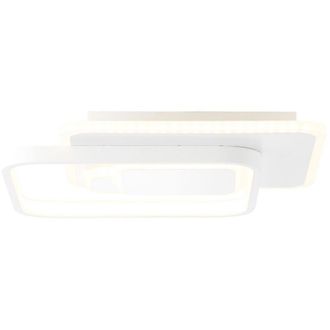 Brilliant Geron applique et plafonnier 31x31cm blanc luminaires dint&eacute;rieur, plafonniers, d&eacute;coratifs 1x led 24W int&eacute;gr&eacute;e, (flux lumineux: 3138lm