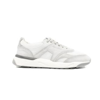 Santoni Panelled Leather Sneakers - - Shoes - Herren - Grau - 44 EU