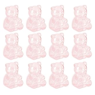 Generico Bonbonglas, 12 St&uuml;ck, transparent, dekorativ, f&uuml;r Kekse, Tee, Schokolade, K&uuml;che, Weihnachten, Hochzeitsfeier