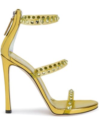 Giuseppe Zanotti sandales Harmony Shine 120 mm - Jaune