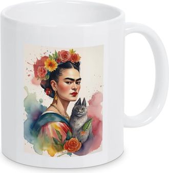 artboxONE Tasse Frida Kahlo E von Paul Rommer - Kaffeetasse Fiktion