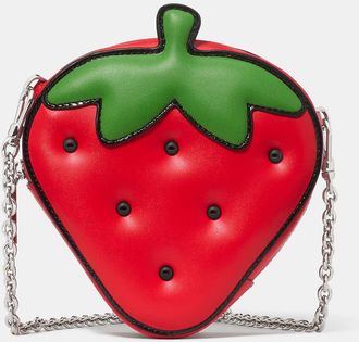 Kate Spade New York Hello Kitty And Friends X Kate Spade New York 3D-Erdbeere Umh&auml;ngetasche, Extraklein
