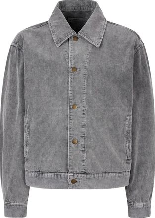 STUDIO TOMBOY Hemdjacke aus Cord - Grau